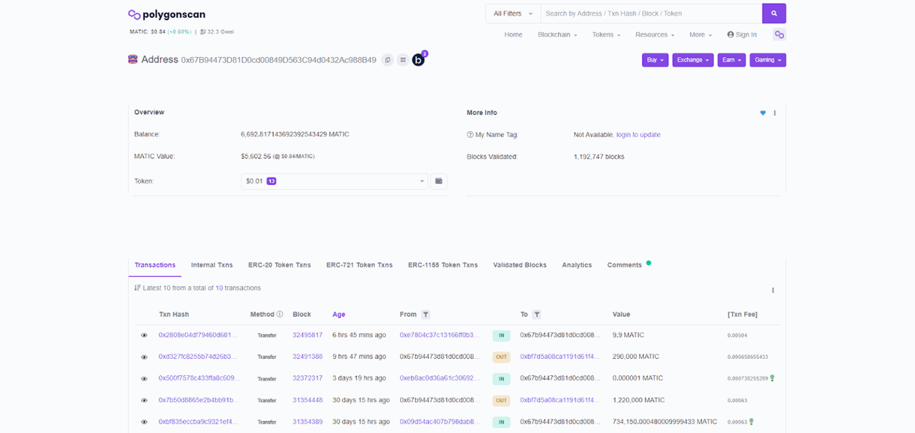 Polygonscan: A User’s Guide to Polygon Blockchain Explorer 2023 - BTA Guru