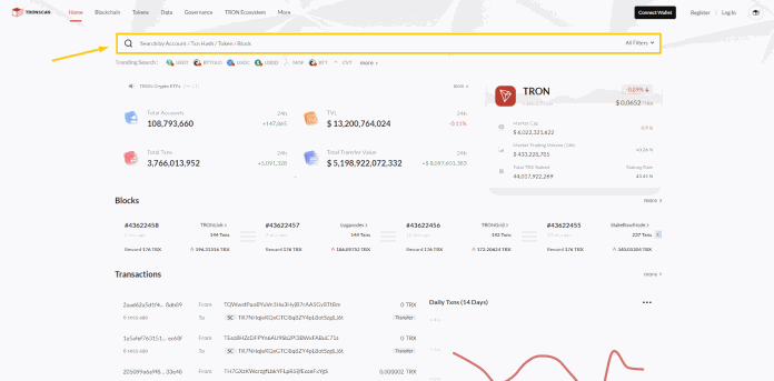 TRONSCAN: A User’s Guide to TRONSCAN Blockchain Explorer 2023 - BTA Guru