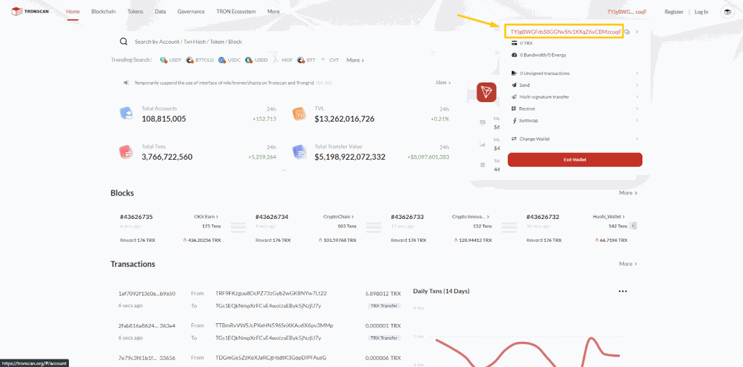 TRONSCAN: A User’s Guide to TRONSCAN Blockchain Explorer 2023 - BTA Guru