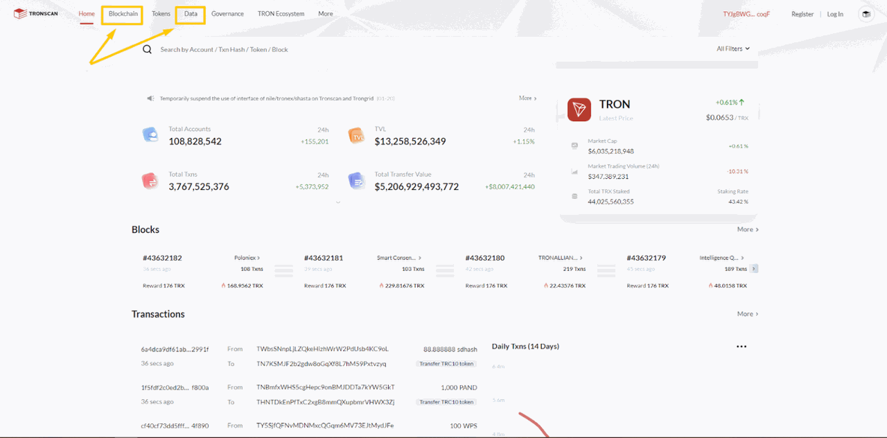 TRONSCAN: A User’s Guide to TRONSCAN Blockchain Explorer 2023 - BTA Guru