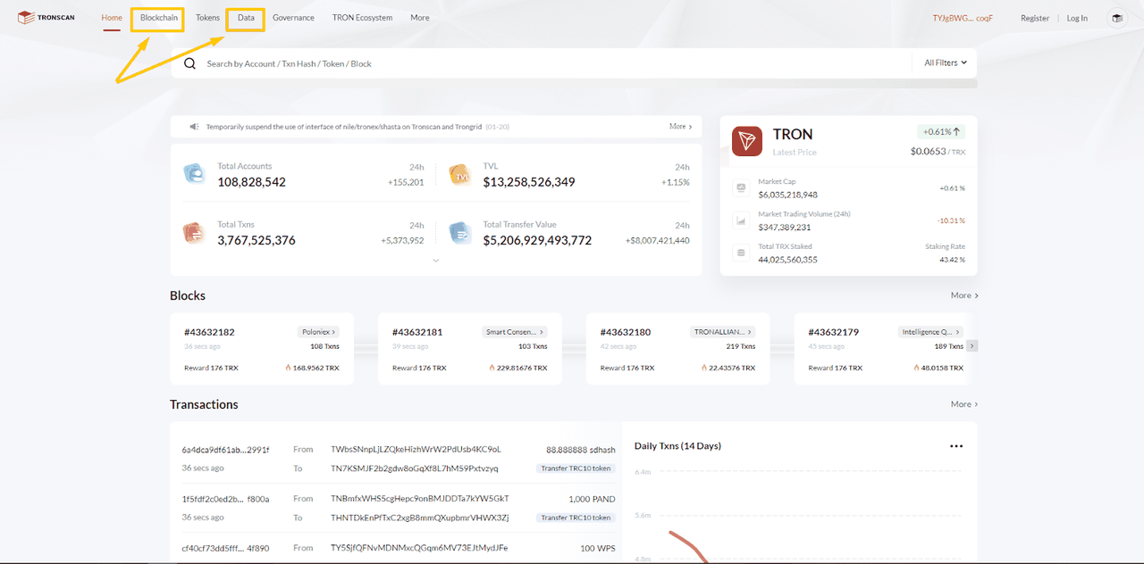 TRONSCAN: A User’s Guide to TRONSCAN Blockchain Explorer 2023 - BTA Guru